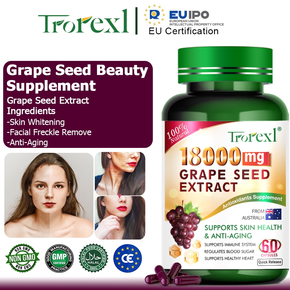 [Next Day Delivery]Trorexl Grape seed capsule Anti-oxidant beauty care ...