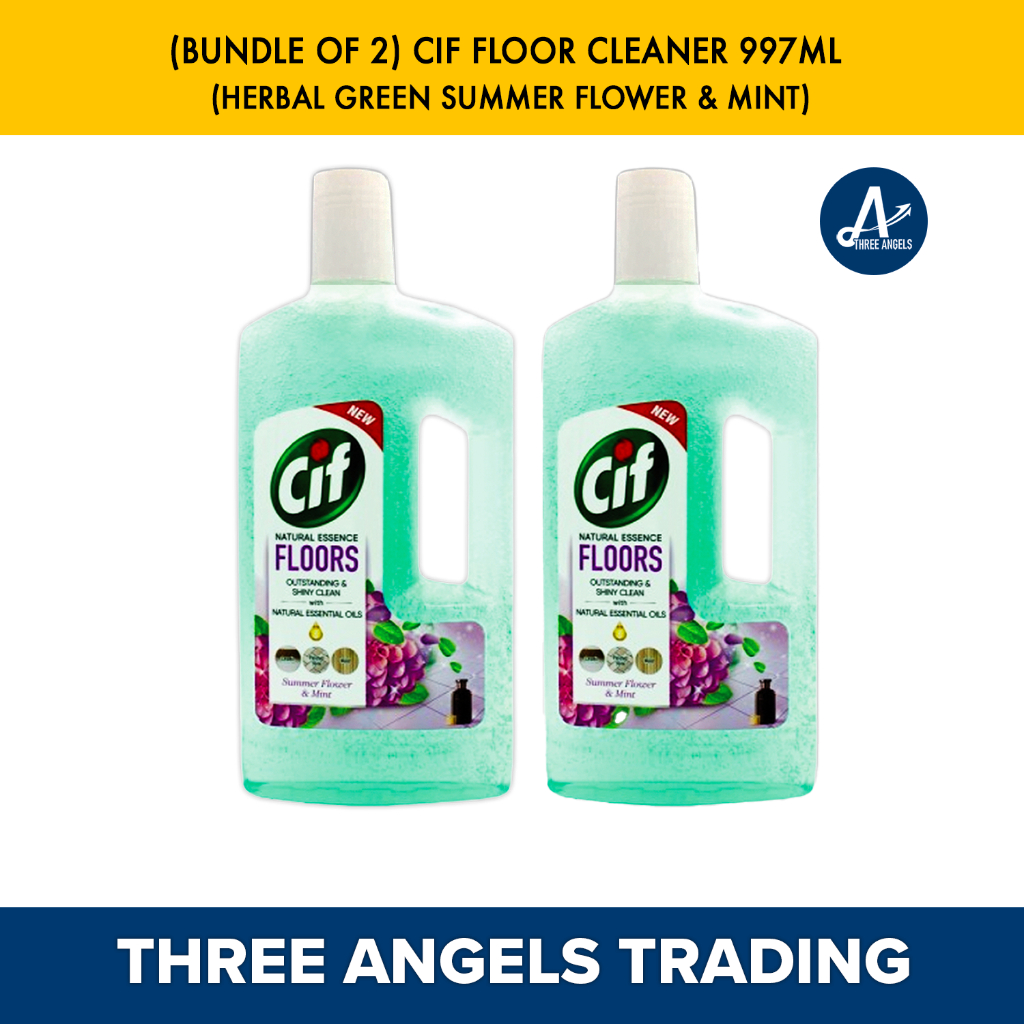 (Bundle of 2) CIF Floor Cleaner 997ml (Herbal Green Summer Flower ...