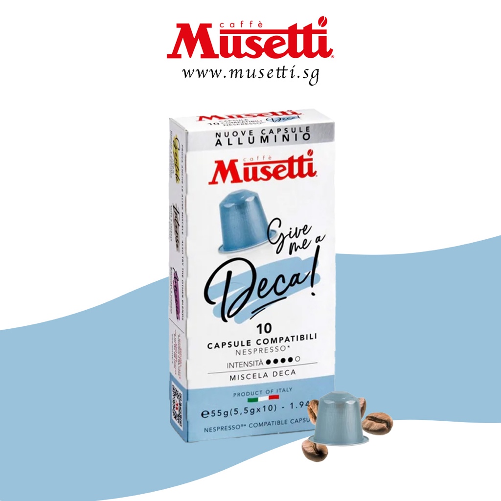 MUSETTI DECA COFFEE CAPSULES ALUMINIUM PACK (NESPRESSO COMPATIBLE ...
