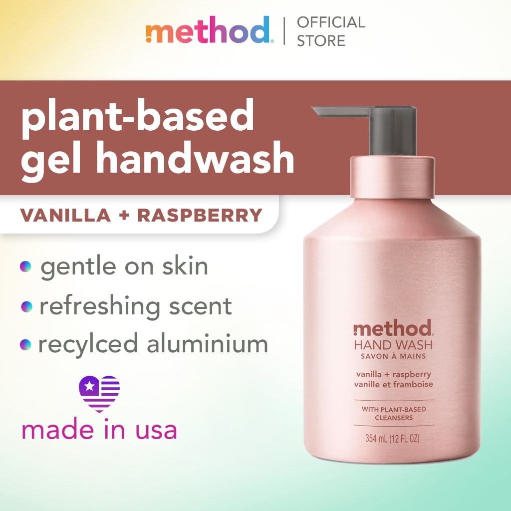 Method Aluminium Gel Hand Wash - Vanilla + Rasberry 354ml | Shopee ...