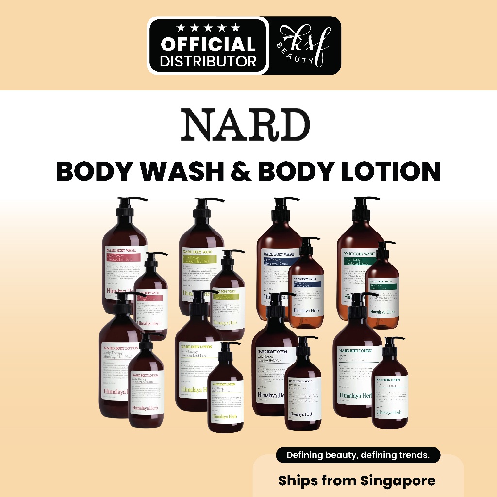 Nard Skincare Series Body Wash & Body Lotion | Lavender, Tea Tree, Lemon, Rose Wood | 500ml ...