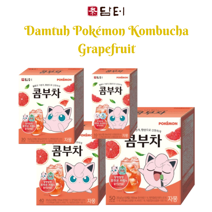 Damtuh Pokémon Kombucha Grapefruit , Korean Healthy Tea | Shopee Singapore