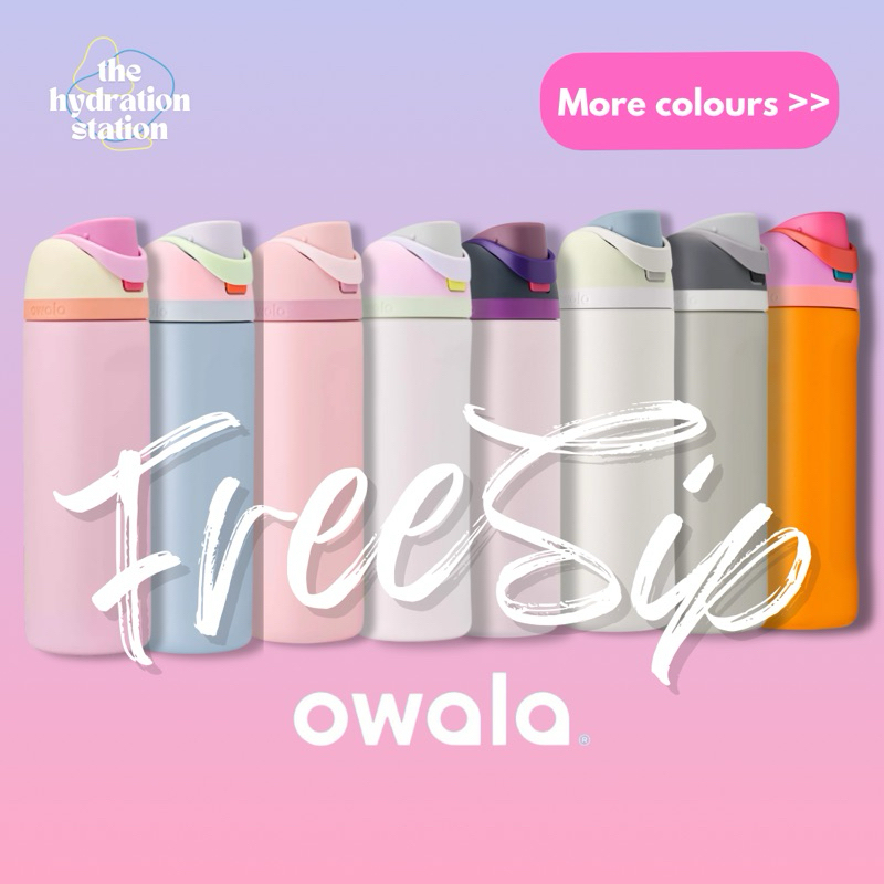 [ Authentic Only] OWALA FreeSip 24oz/32oz, NEW, Pink, Rare, 2025, Water ...