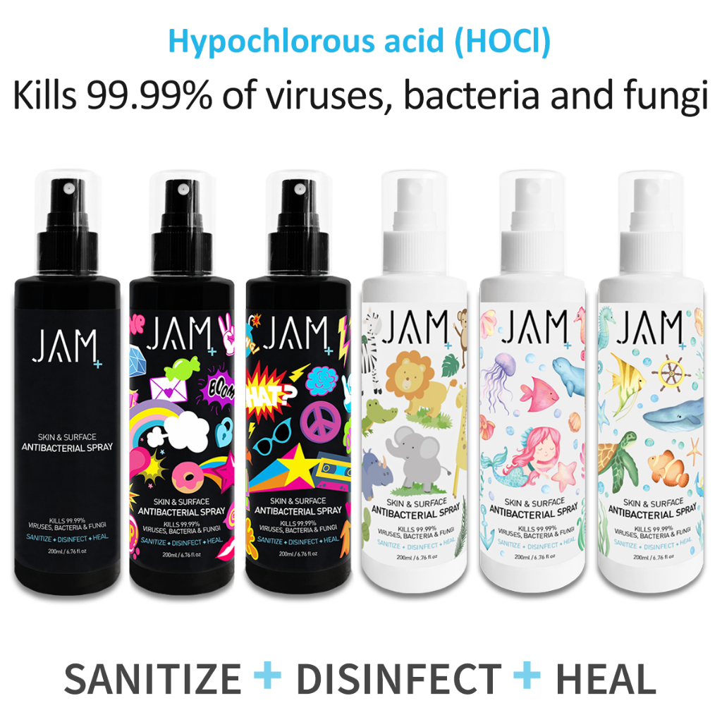 JAM Skin & Surface Antibacterial Spray 200ml Sanitize Disinfect Heal ...