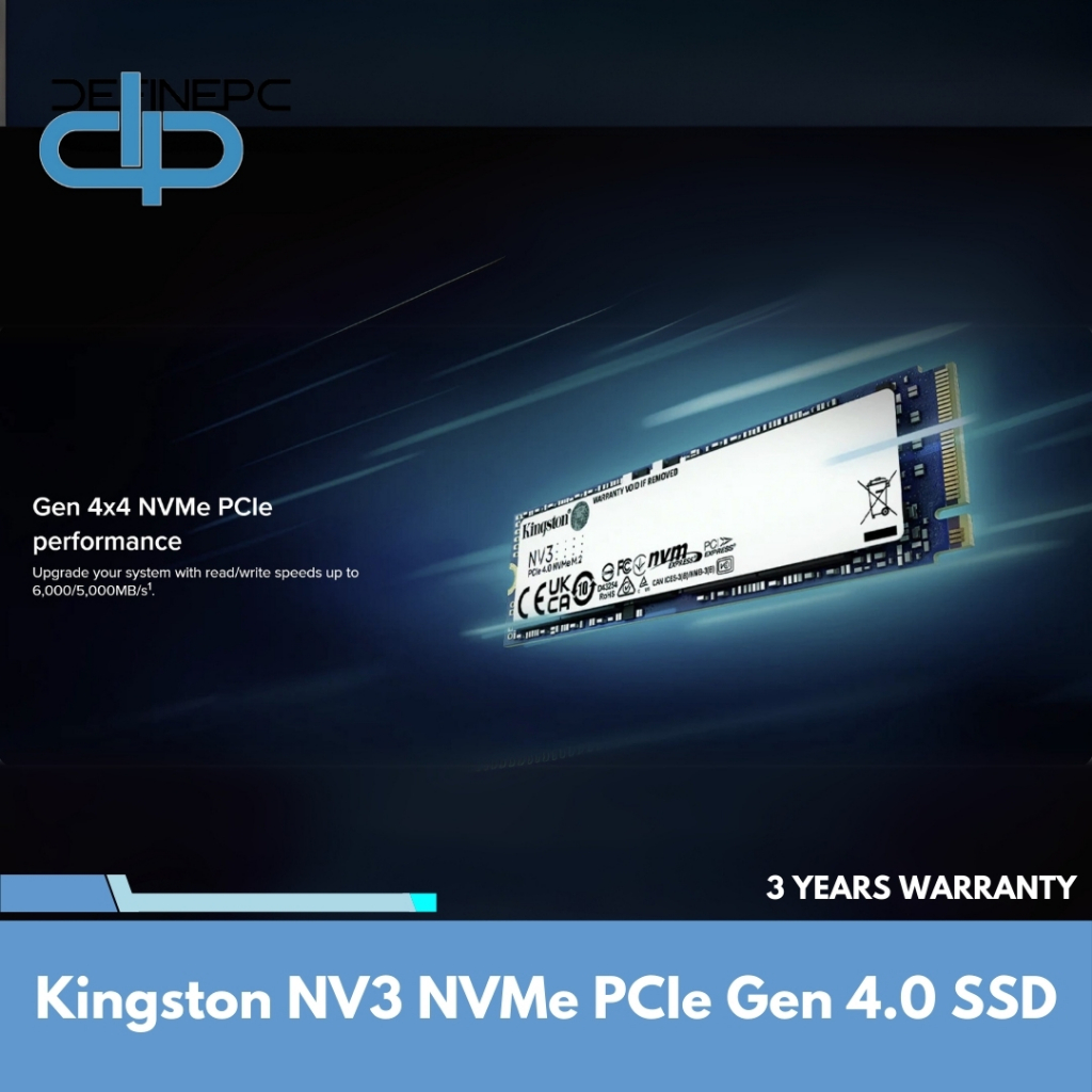[DEFINE PC] - Kingston NV3 NVMe PCIe Gen 4.0 SSD 500GB/ 1TB/ 2TB ...
