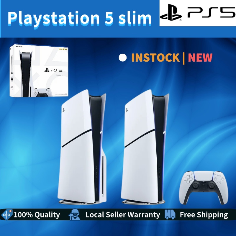 Sony PlayStation 5 PS5 Slim Disc Version & Digital Version Game Console ...