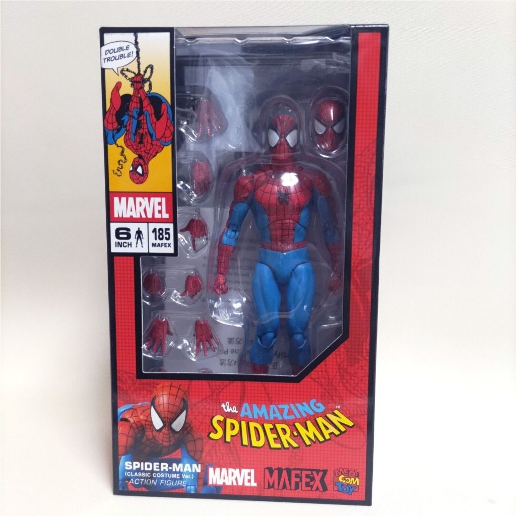 Medicom MAFEX No.185 Spider-Man Classic Costume Version Reissue Figure | Shopee Singapore
