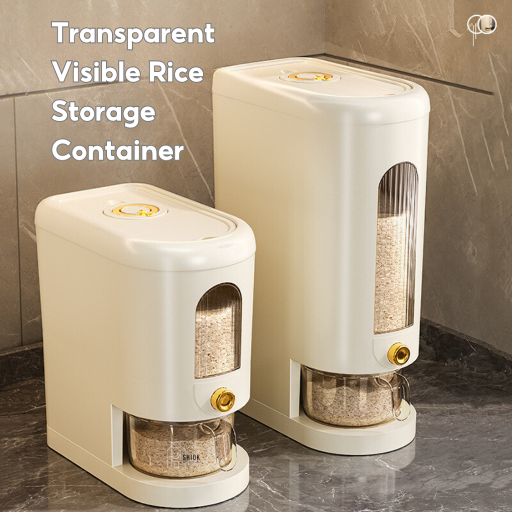 🇸🇬 Ready Stock Food-Grade Airtight Rice Container Storage Box Rice ...