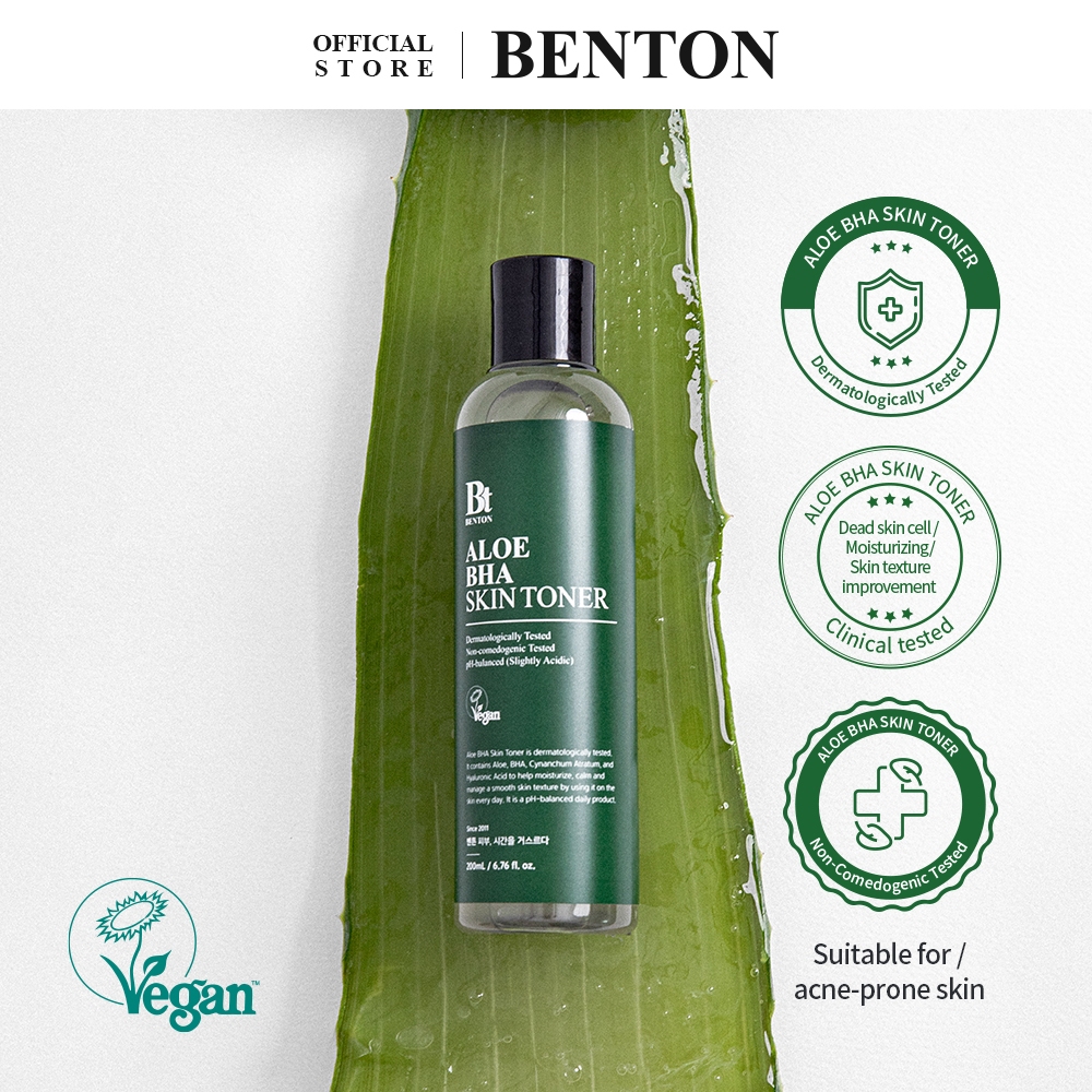 BENTON Official・Aloe Bha Skin Toner 200ml For Face Skin Care Aloe Very ...