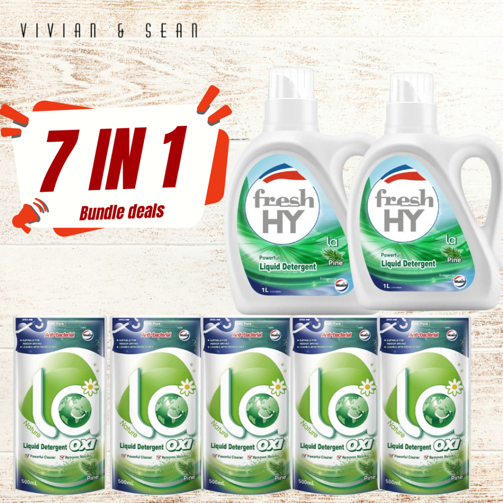7IN1 | Walch Liquid Detergent Powerful Cleaner 1L | Refill Pack 500ML (MP09) | Shopee Singapore