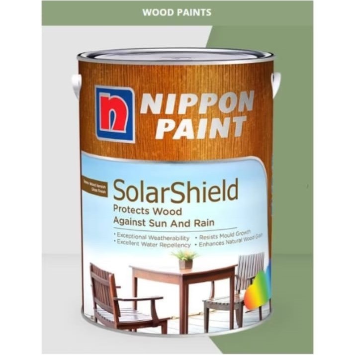 NIPPON PAINT SOLAR SHIELD WOOD VARNISH 5L ( FOR EXTERIOR USE ) | Shopee ...