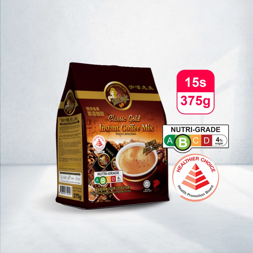 Mr Cafe Classic Gold Instant Coffee Mix 15s | Shopee Singapore