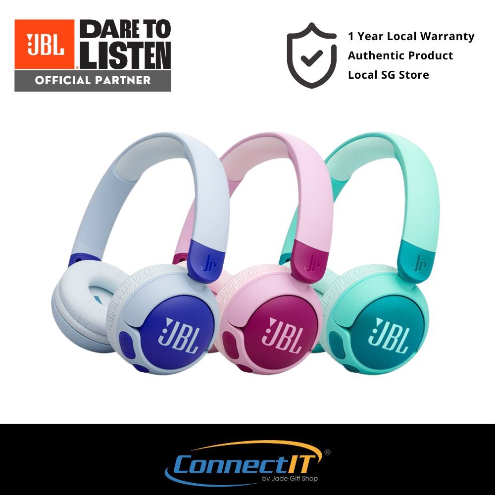 JBL JR320 BT Wireless On-Ear Headphone For Kids 50 Hours Of Battery ...