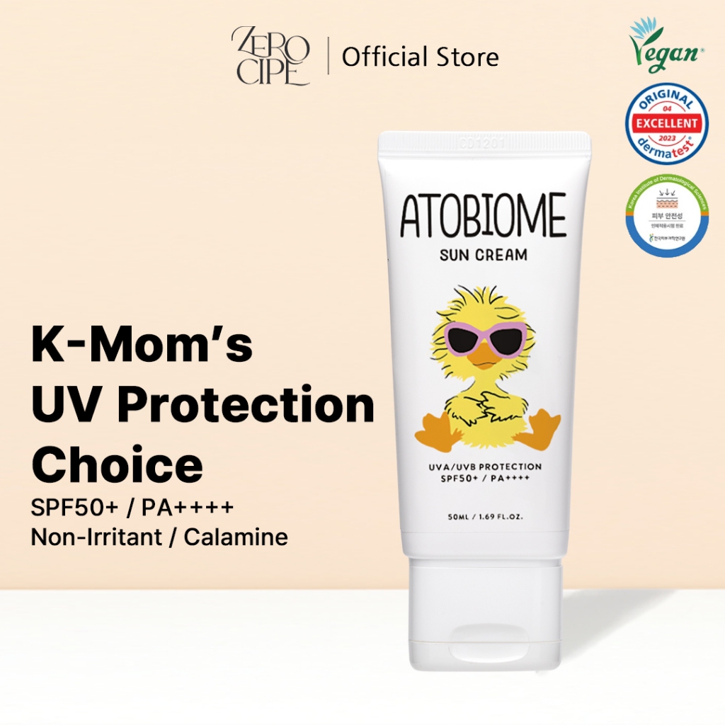 [ZEROCIPE OFFICIAL] Atobiome Sun Cream 50ml, SPF50+ PA++++ Vegan ...