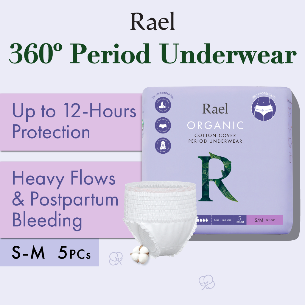 Rael Organic Cotton Period Underwear S/M (5s) | Shopee Singapore