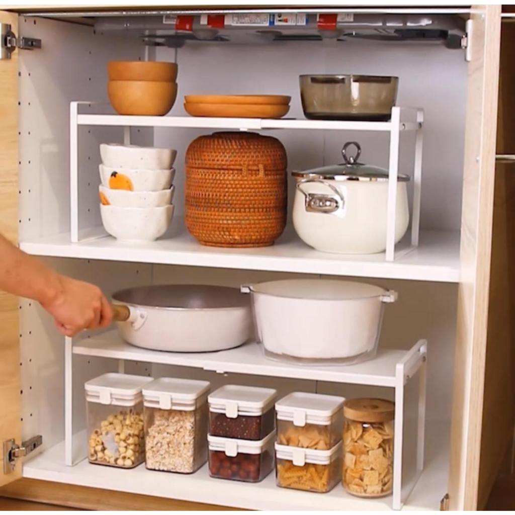 *SG Stock* Expandable Organizer Shelf Desktop Rack Retractable Cabinet ...