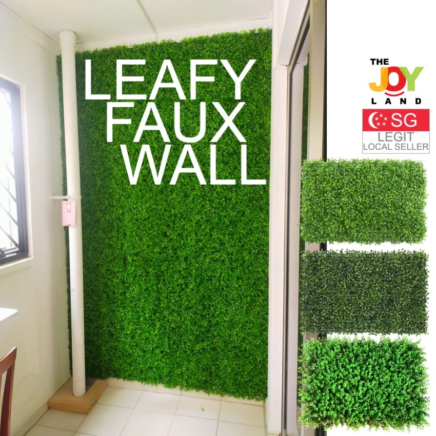 [SG SELLER] Artificial Green Wall Plant Wall Backdrop Fake Plant ...