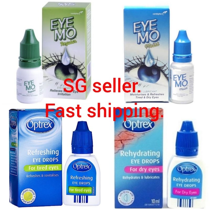 Optrex Refreshing or Rehydration / Eyemo Regular or Moist | Shopee ...
