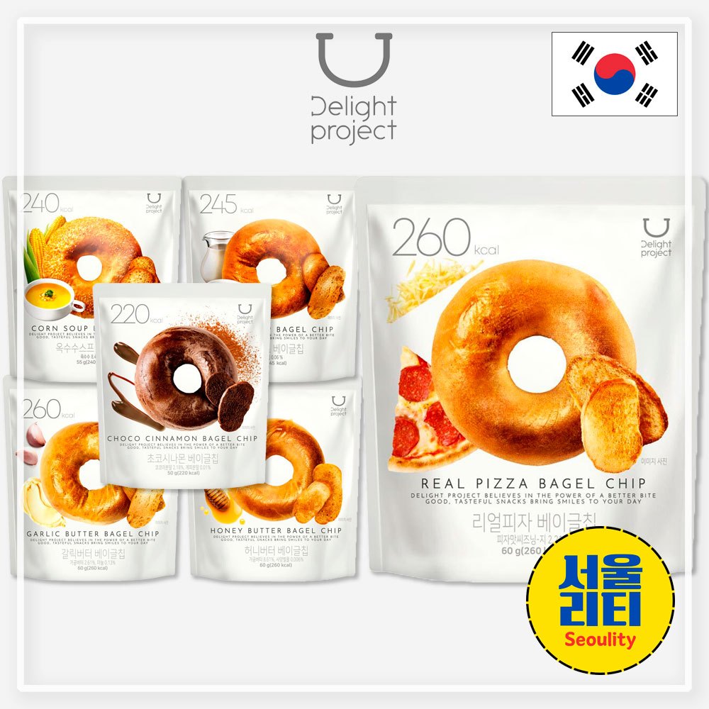 [Olive Young] Delight Project Bagel Chips Low Calorie Korean Snacks ...
