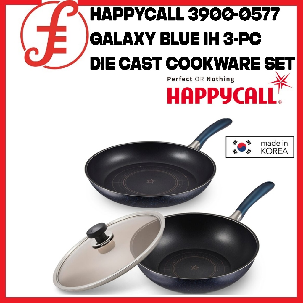 Happycall 3900-0577 Galaxy Blue IH 3-PC Die Cast Cookware Set | Shopee ...