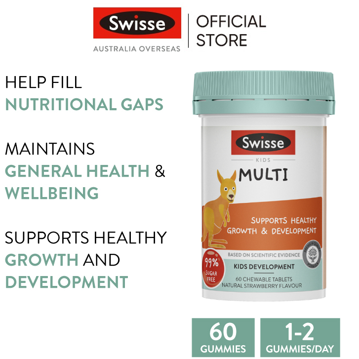 Swisse Kids Multi 60 Chewable Tablets (EXP:08 2026) | Shopee Singapore