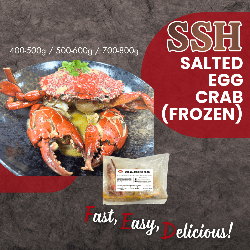 [SSH] Salted Egg Crab ( 400 - 500g / 500 - 600g / 700 - 800g ) | Shopee ...