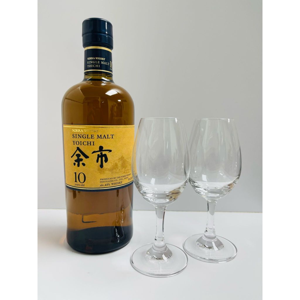 Nikka Yoichi 10 Year Old Japanese Single Malt Whisky 70cl 45% (No Box & With 2 Free Whisky ...
