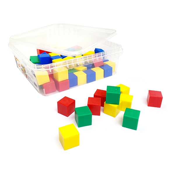 Learning Store Plastic Cubes , 2cm, Set of 100 - Maths Manipulative ...
