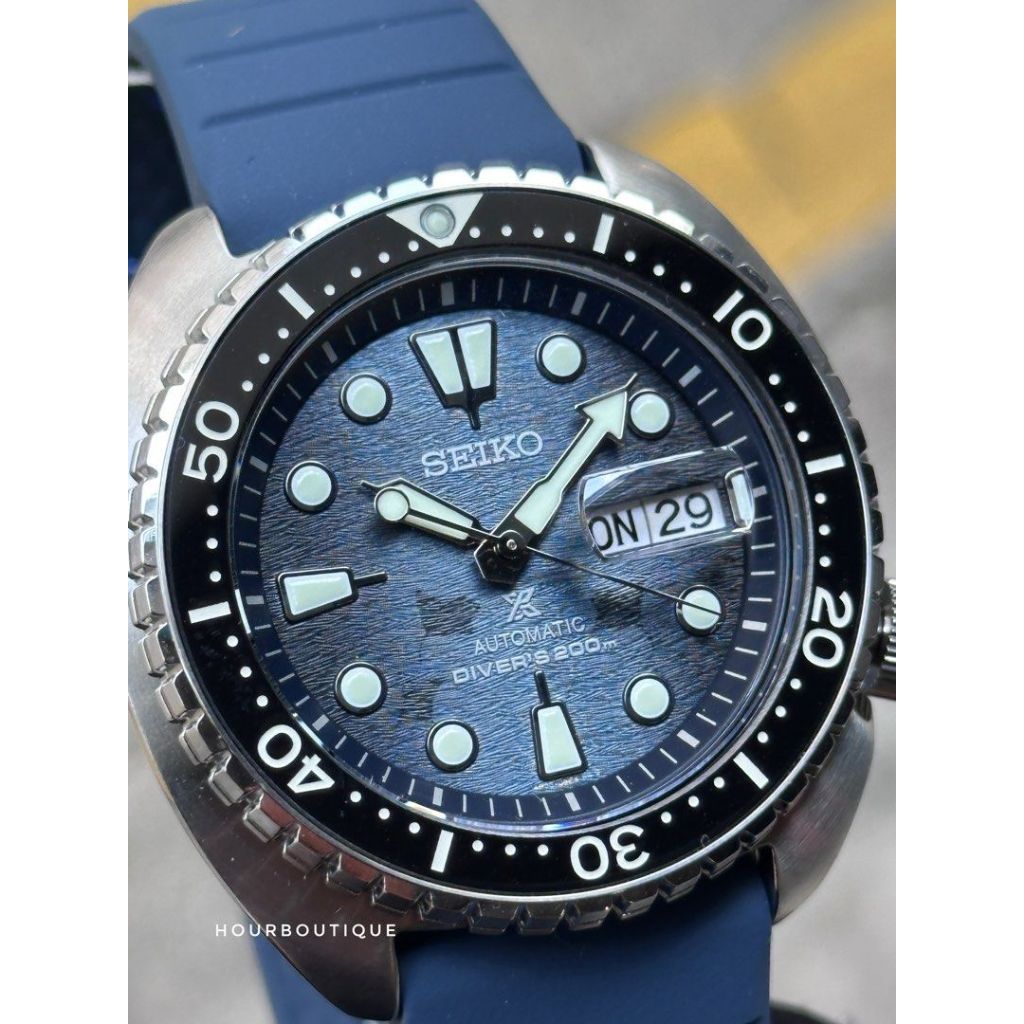 Brand New Seiko Prospex Dark Manta Ray King Turtle Mens Automatic ...