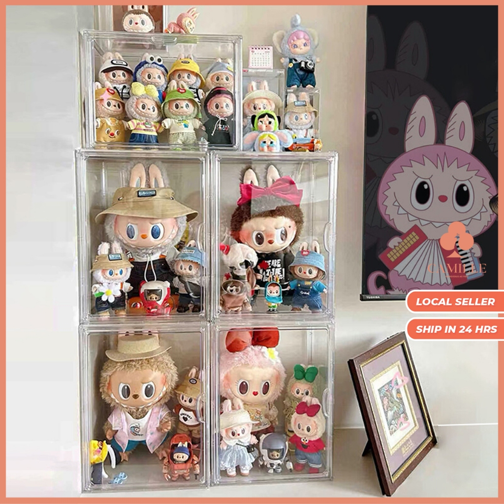 Labubu Display Box Display Case Clear Storage Box For Popmart Figurine ...