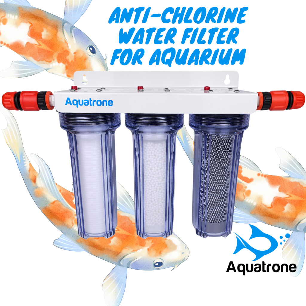 [Ready Stock] Premium Aquatrone 3 Stage Antichlorine Water Filter ...