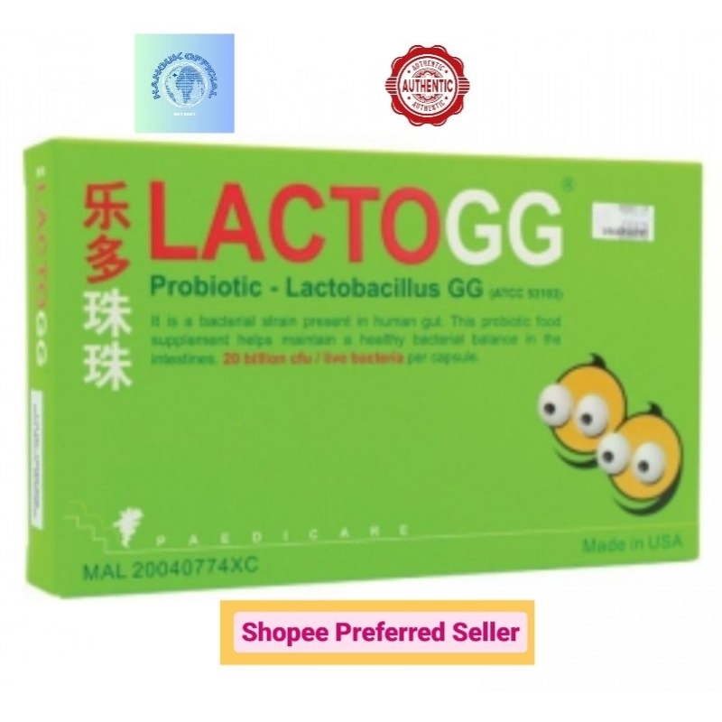 LACTOGG Probiotic – Lactobacillus GG 30 Capsules expiry 2027 | Shopee ...