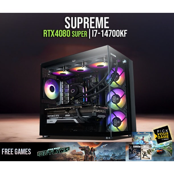 INVADER SUPREME S23 | RTX 4080 SUPER | i7-14700KF GAMING DESKTOP ...