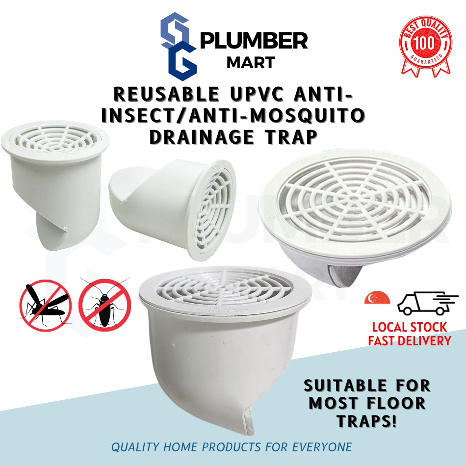 【SG INSTOCK】Reusable UPVC Anti-Insect/Anti-Mosquito Drainage Trap ...