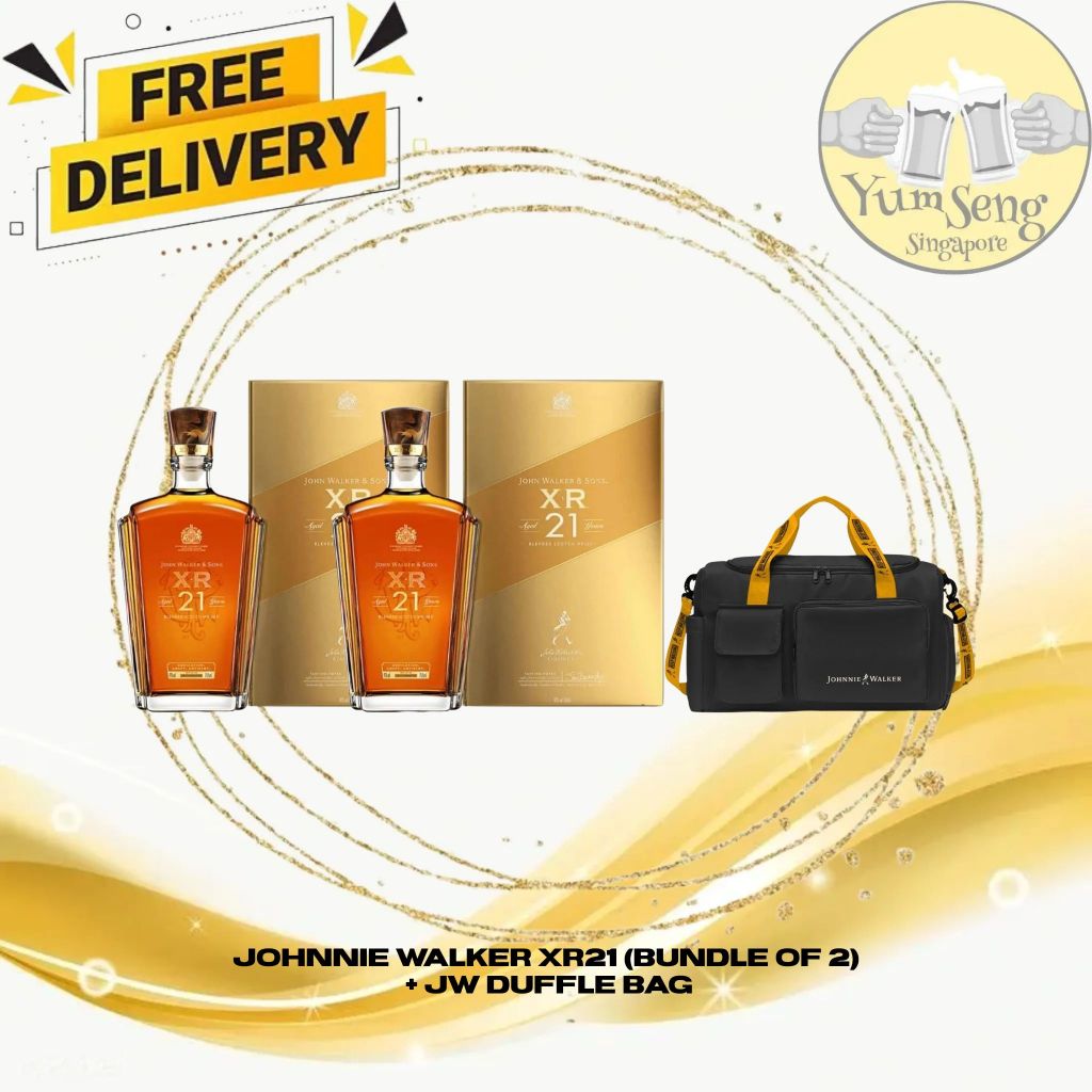 Johnnie Walker XR21 750ml (Bundle of 2) + JW Duffle Bag | Shopee Singapore