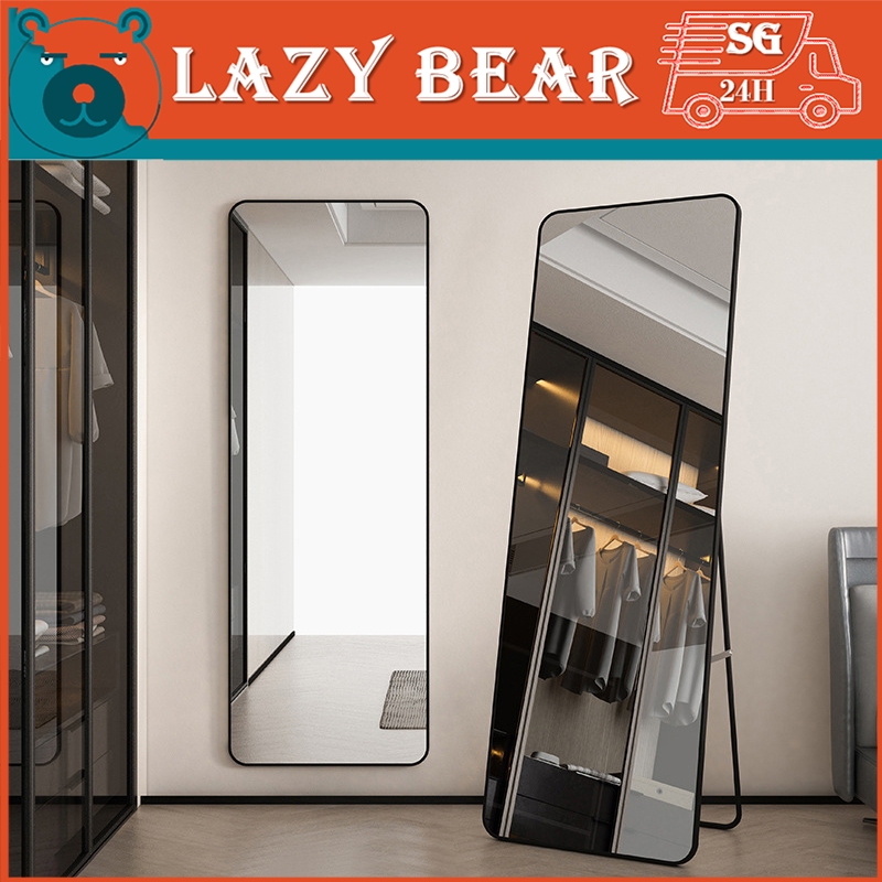 Standing Mirror Dressing Full Body Standing Hanging Wall Mount Big ...