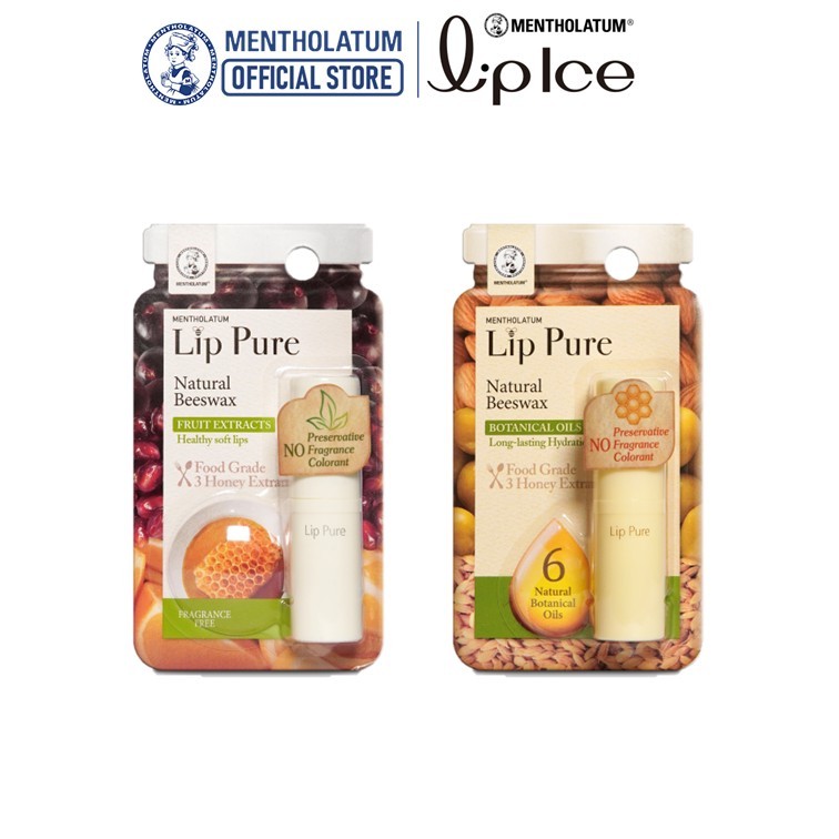 Mentholatum Lipice Pure Lip Balm 4g | Shopee Singapore
