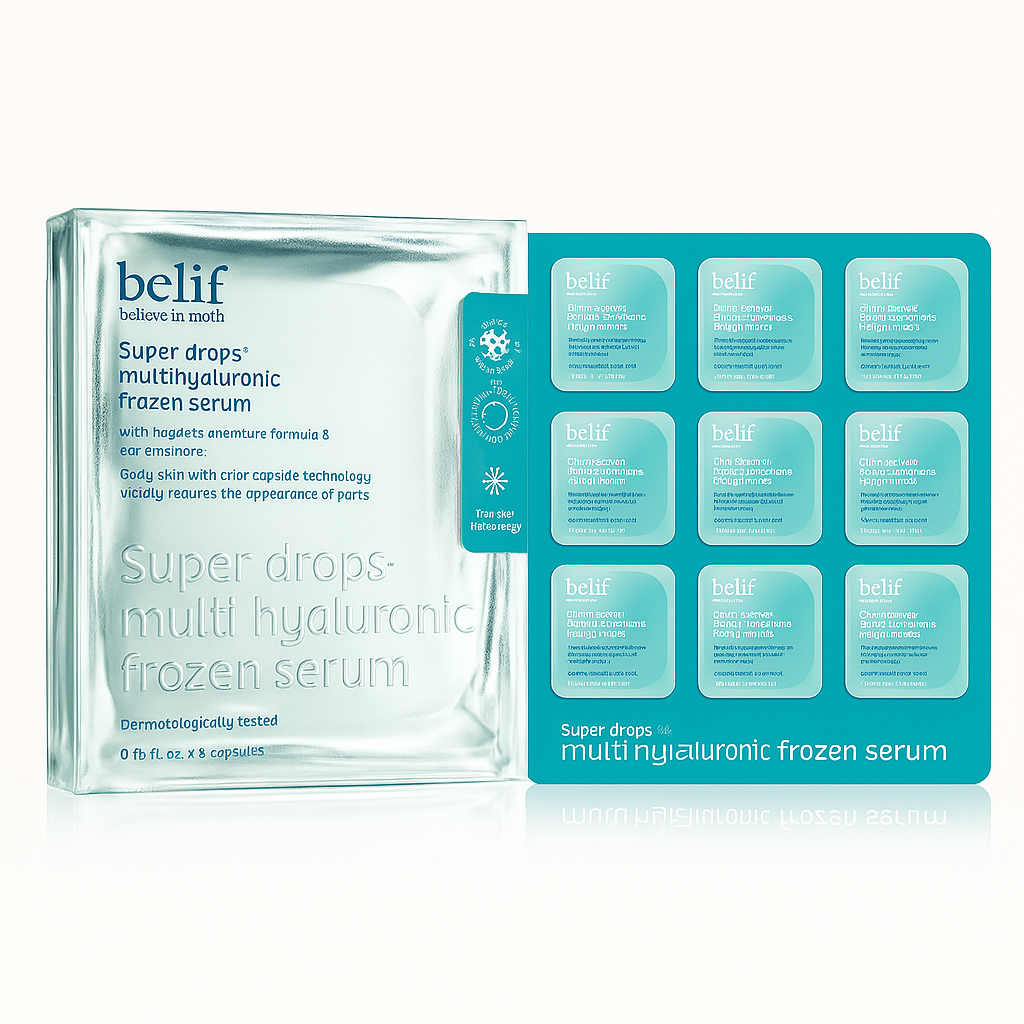 belif Super Drops Multi Hyaluronic Frozen Serum (5ml*9pcs) | Shopee ...