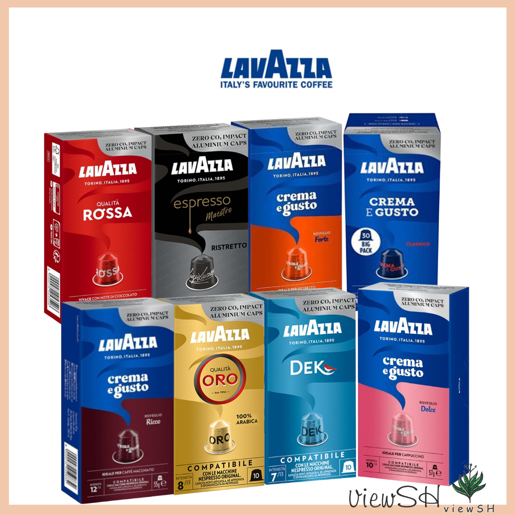 [Lavazza] Nespresso Compatible Coffee Capsules Aluminum Pack (10 ...