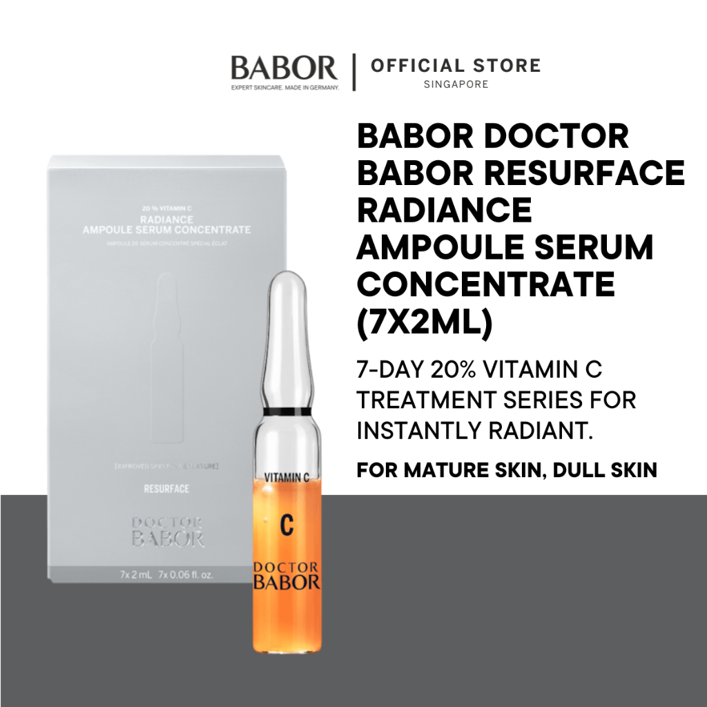 DOCTOR BABOR RESURFACE Radiance Ampoule Serum Concentrate (7x2ml ...