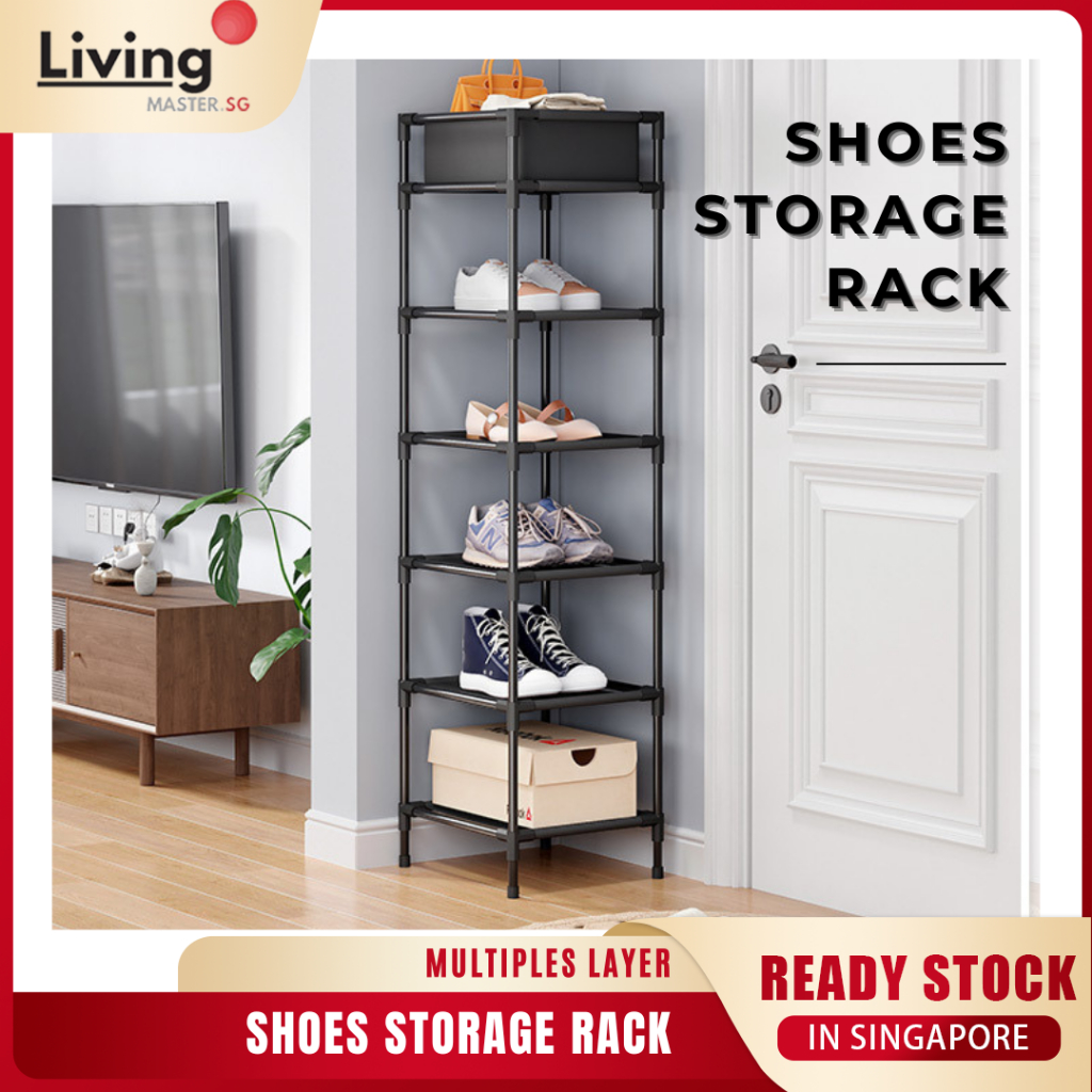 Corner Shoe Rack/ Multi-layer Shoe Rack/ BTO HDB Choice / Single row ...