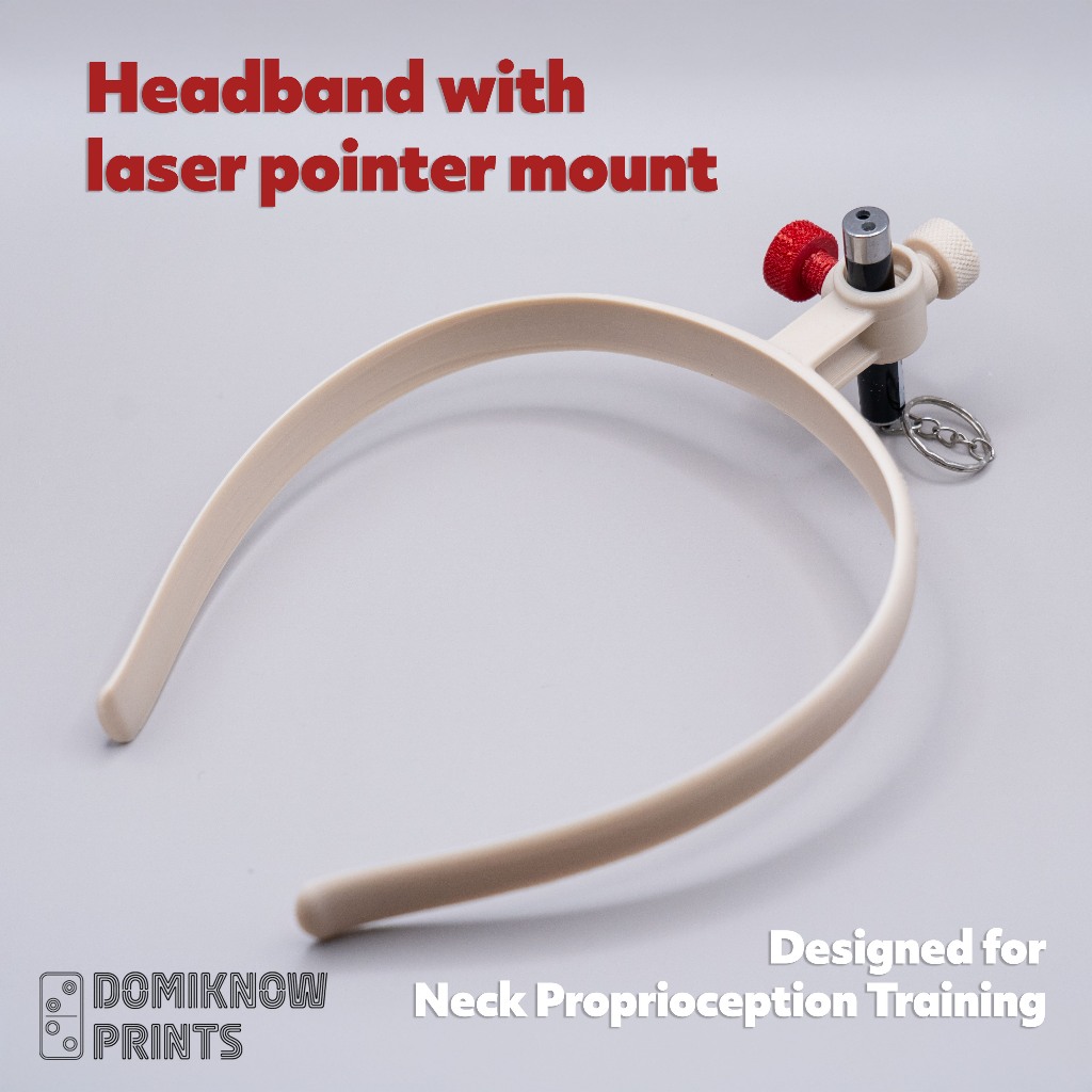 Headband with Laser Pointer Mount for Neck Proprioception Training ...