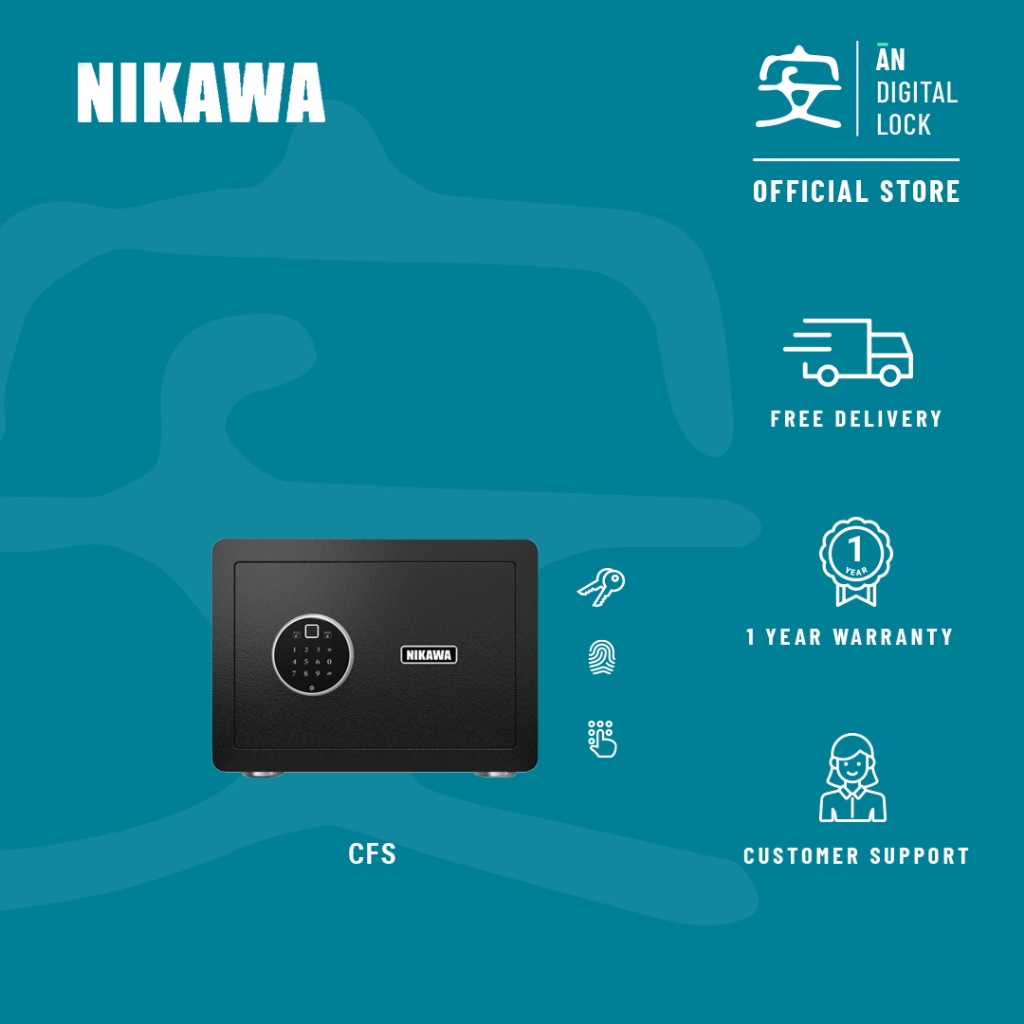 Nikawa CFS Digital Safe Box | AN Digital Lock | Shopee Singapore