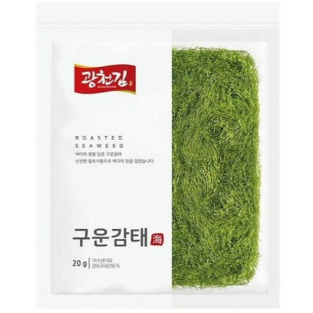 Roasted Gamtae Seaweed (Kwang Cheon Kim premium Seaweed) 20g | Shopee ...