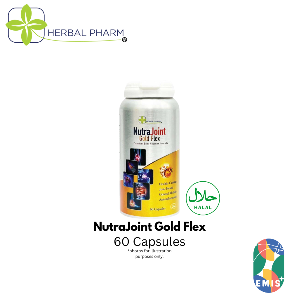 [60 Capsules] Herbal Pharm NutraJoint Gold Flex - Glucosamine ...