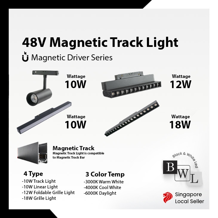 BWL Magnetic Track Light Linear Light/Grille Light/Track Light wz OSRAM ...