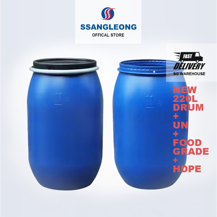 [SG STOCK] NEW 220L Open Top UN Certified Drum With/WO Tap 💧 Multi ...