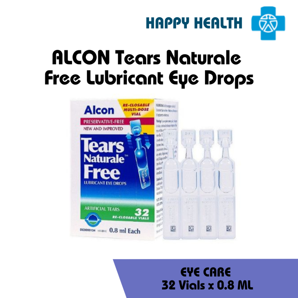 Alcon Tears Naturale Free Lubricant Eye Drops (Exp AUG 2026 ...