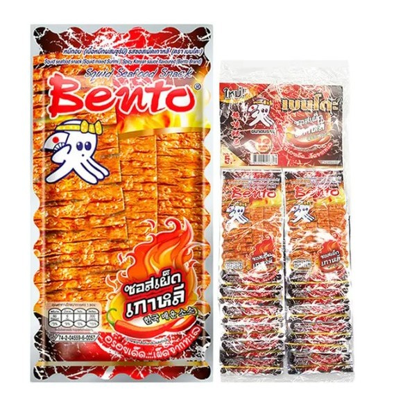 Bento Squid Snack Korean Spicy Sauce 4g | Shopee Singapore