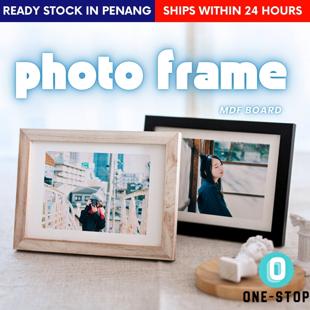 [𝐈𝐭𝐳𝐳 𝐌𝐲 𝐂𝐡𝐨𝐢𝐜𝐞] Photo Frame | Tabletop & Wall Mount | 4R 6R 8R A4 | Bingkai Kayu Gantung & Meja ...